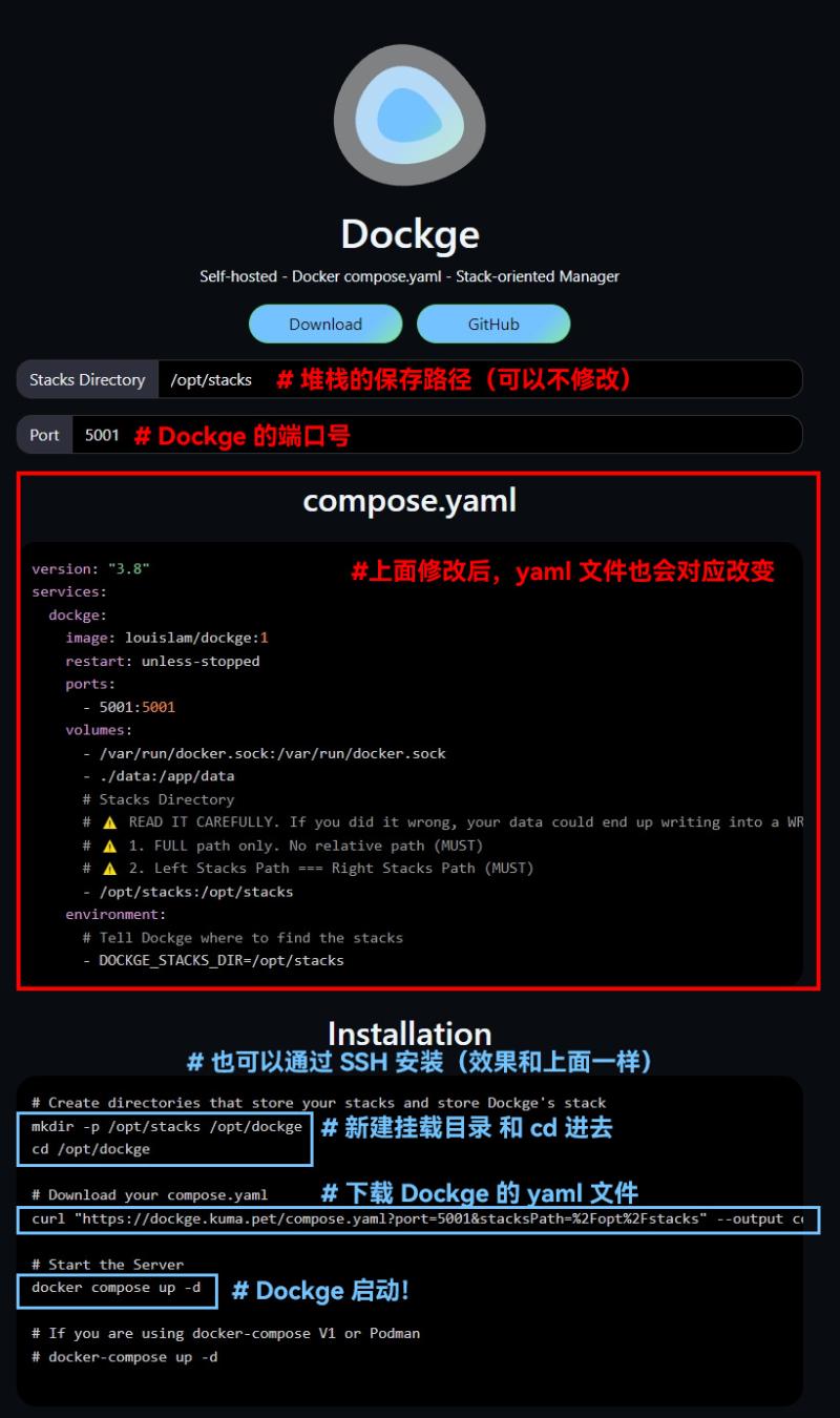 Dockge - 更优雅地管理 Docker Compose | Docker应用吧
